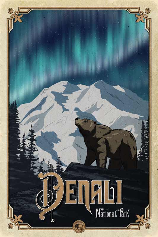 Denali National Park Poster – thelonebison