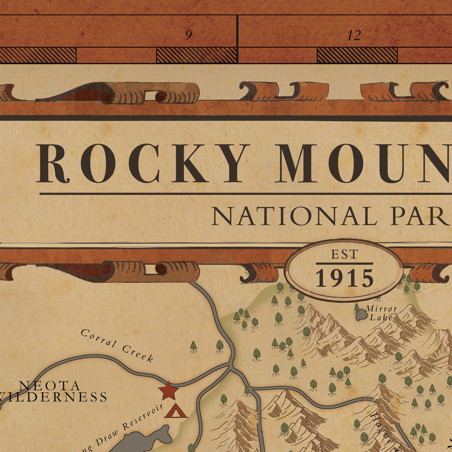 Rocky Mountain National Park Map – thelonebison