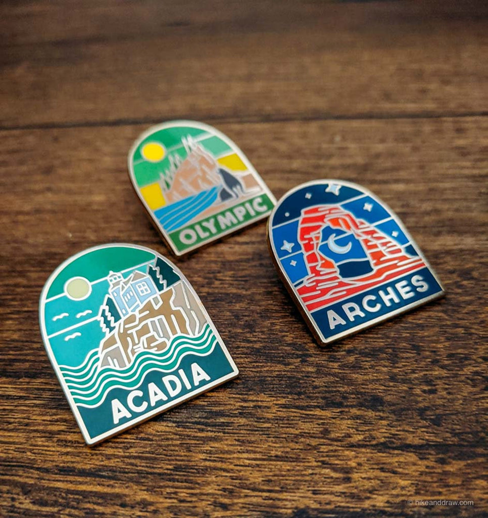 Yellowstone National Park Enamel Pin – thelonebison