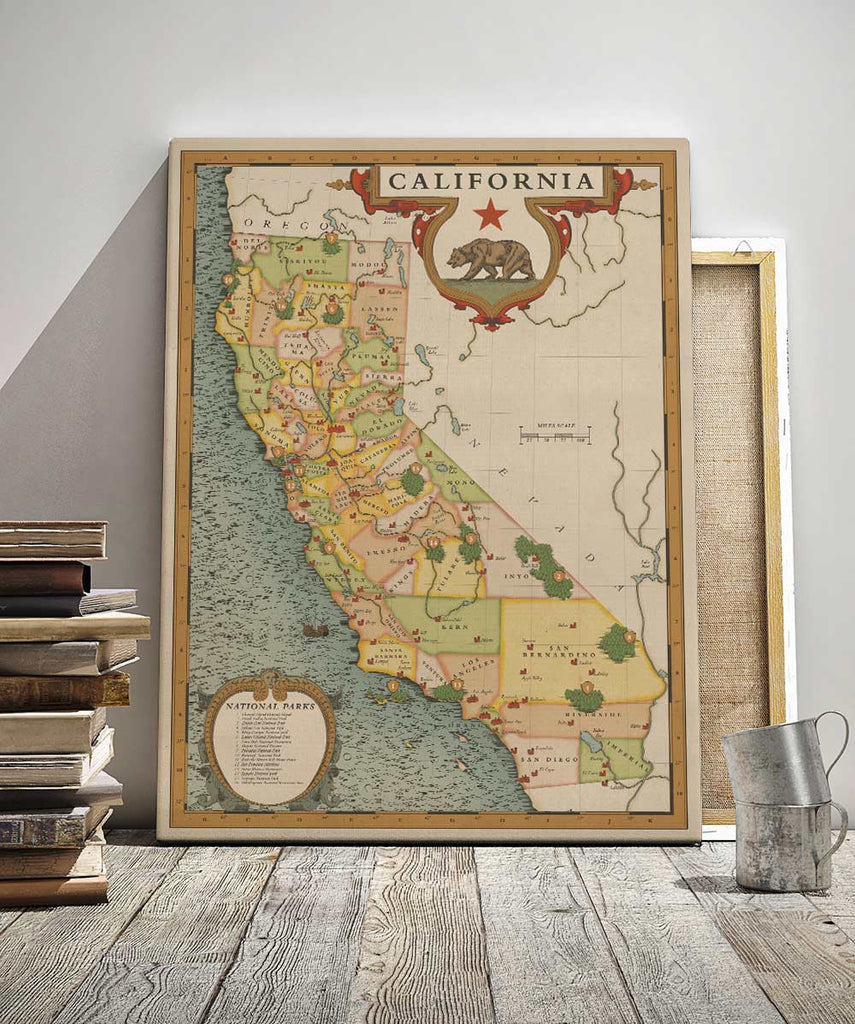 California National Parks Map – hikeanddraw